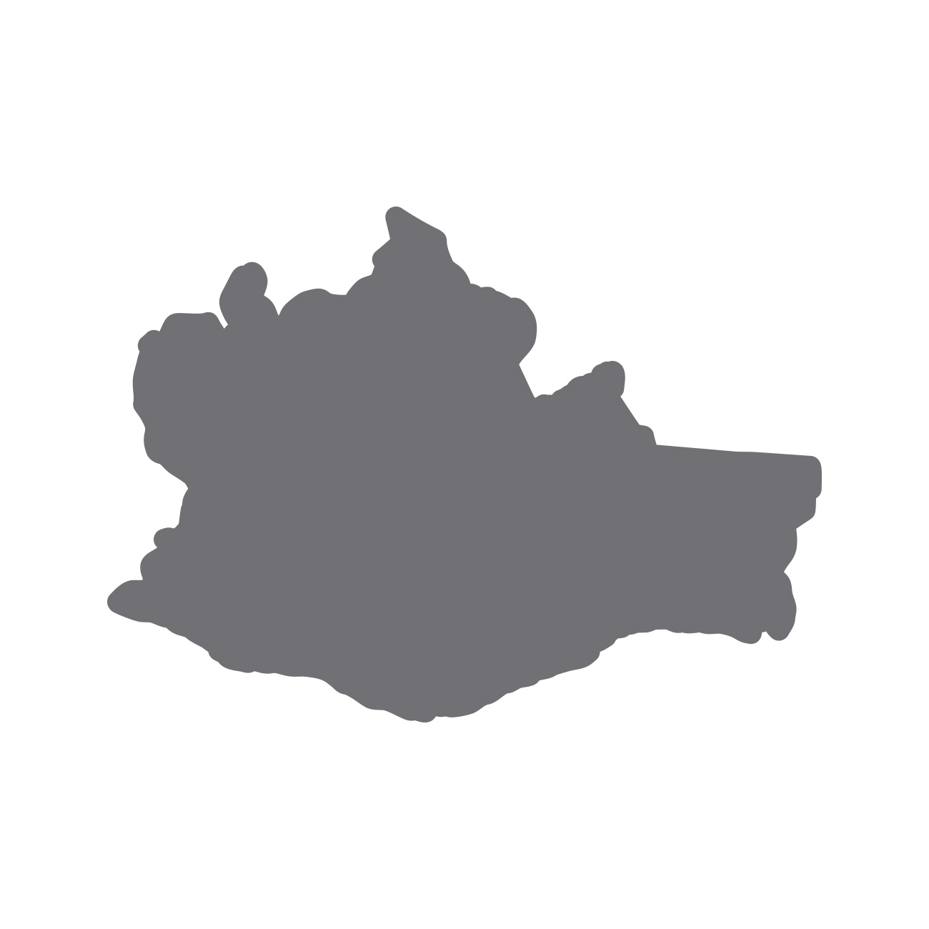 Oaxaca State Shaped Sticker Decal Die Cut - Self Adhesive Vinyl ...