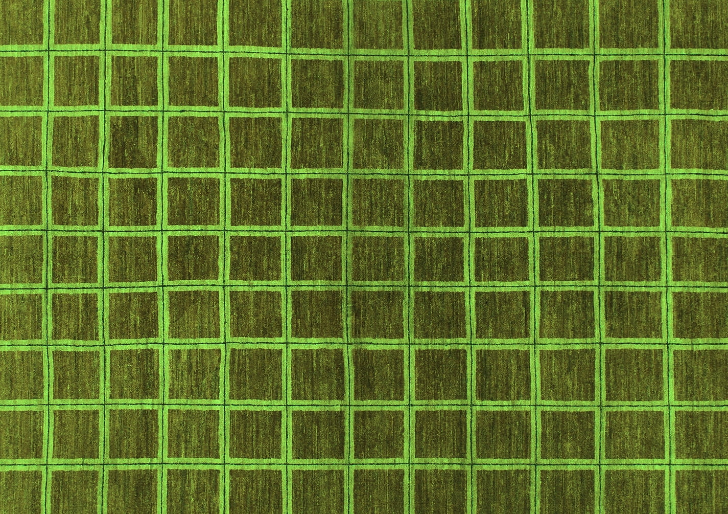 Ahgly Company Indoor Rectangle Checkered Green Modern Area Rugs, 2' x 5 ...