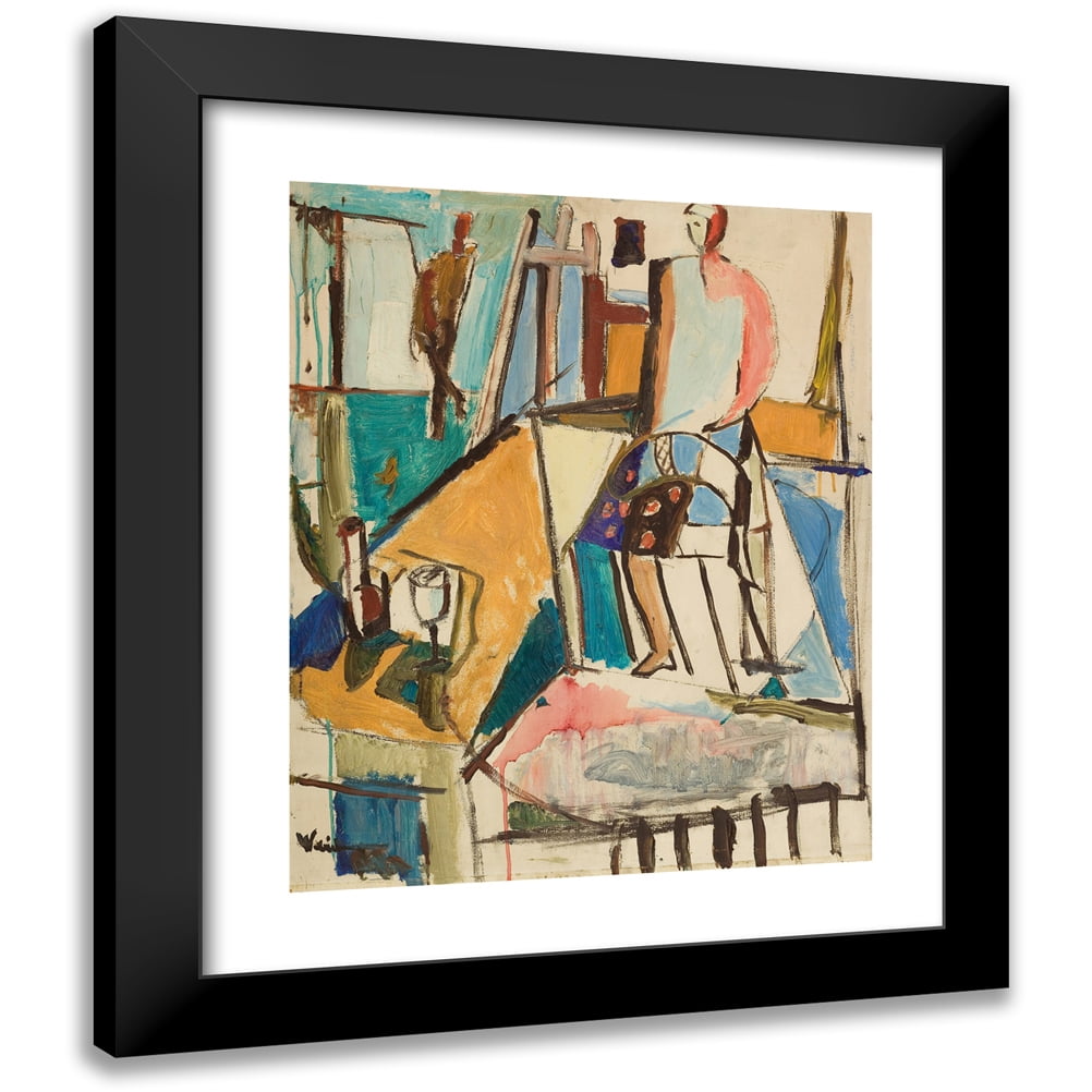 Jakob Weidemann 12x14 Black Modern Framed Museum Art Print Titled - In ...