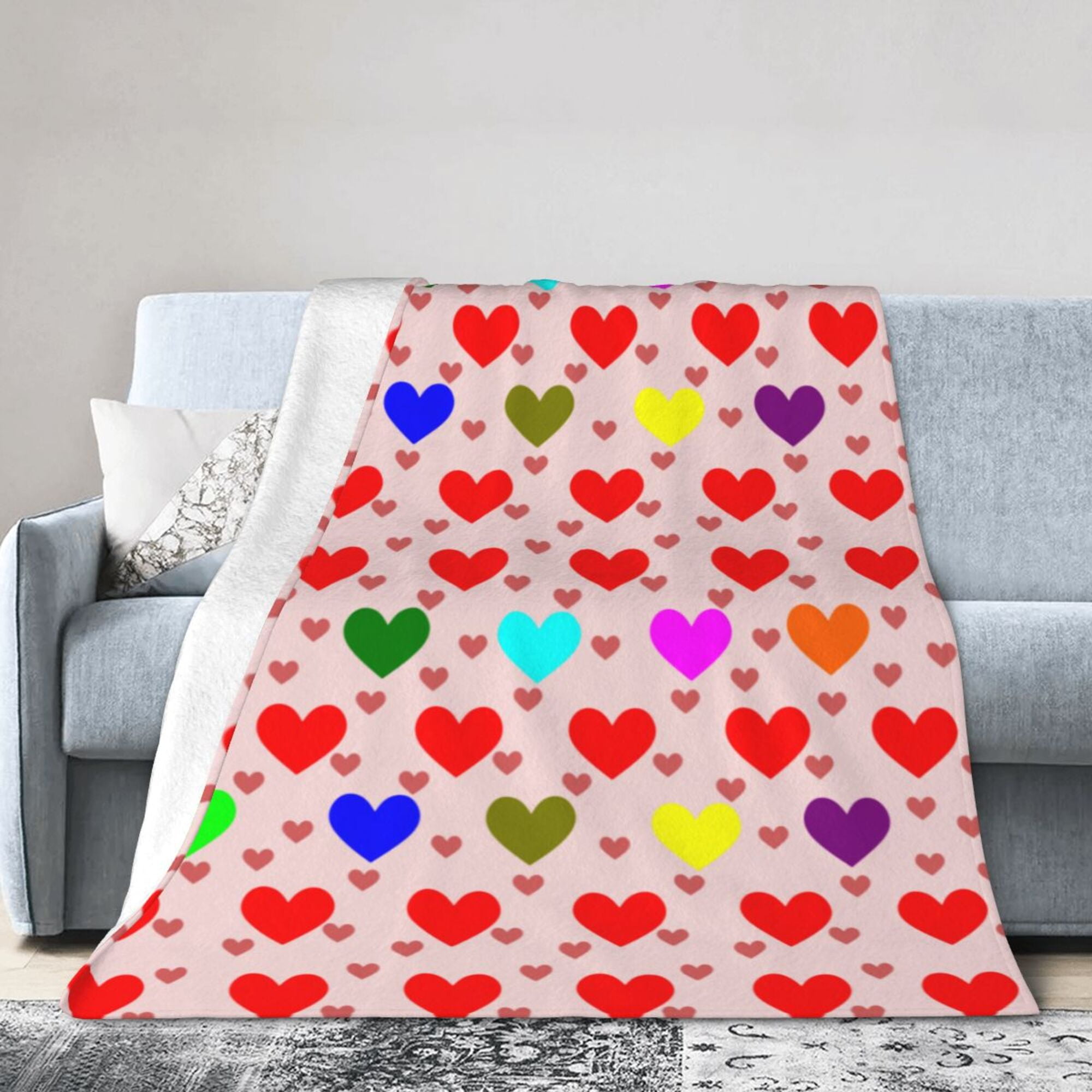 DouZhe Ultra-Soft Micro Fleece Lightweight Flannel Bed Blanket, Romance ...