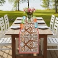 Abstract Tree Branches Burlap Cotton Table Runner 13x72 Inches Long ...