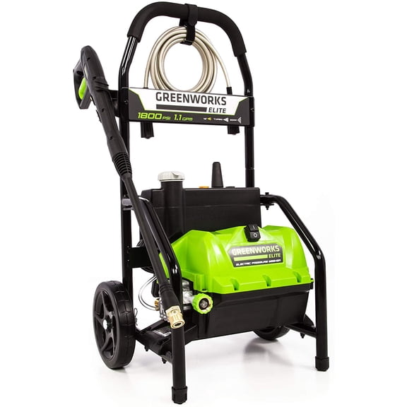 Greenworks 1800-PSI 1.1-GPM Electric Pressure Washer with Power ...