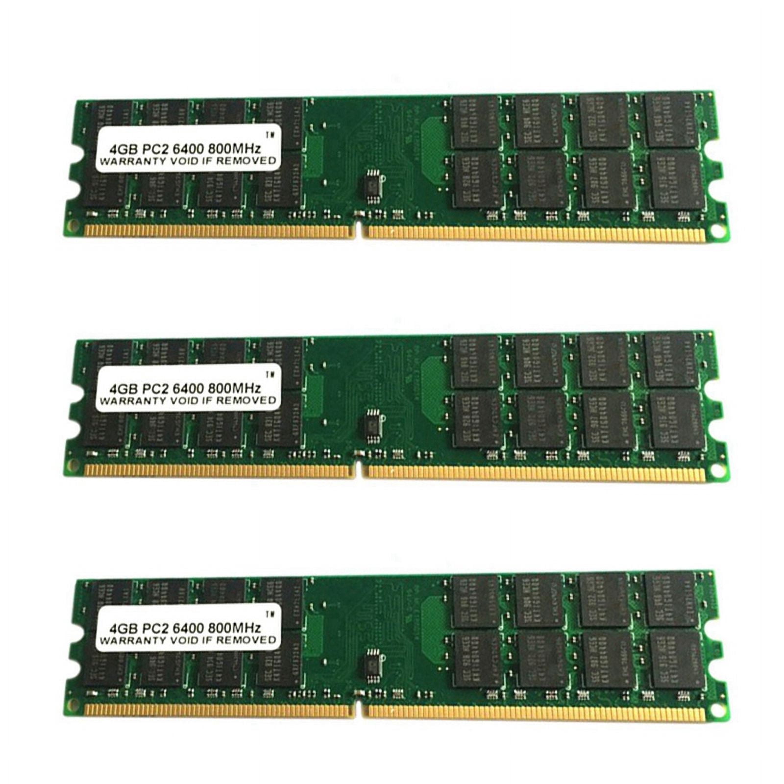 Memoria RAM DDR2 3X de 4 GB, 800 MHz, para escritorio, PC2-6400, 240 ...