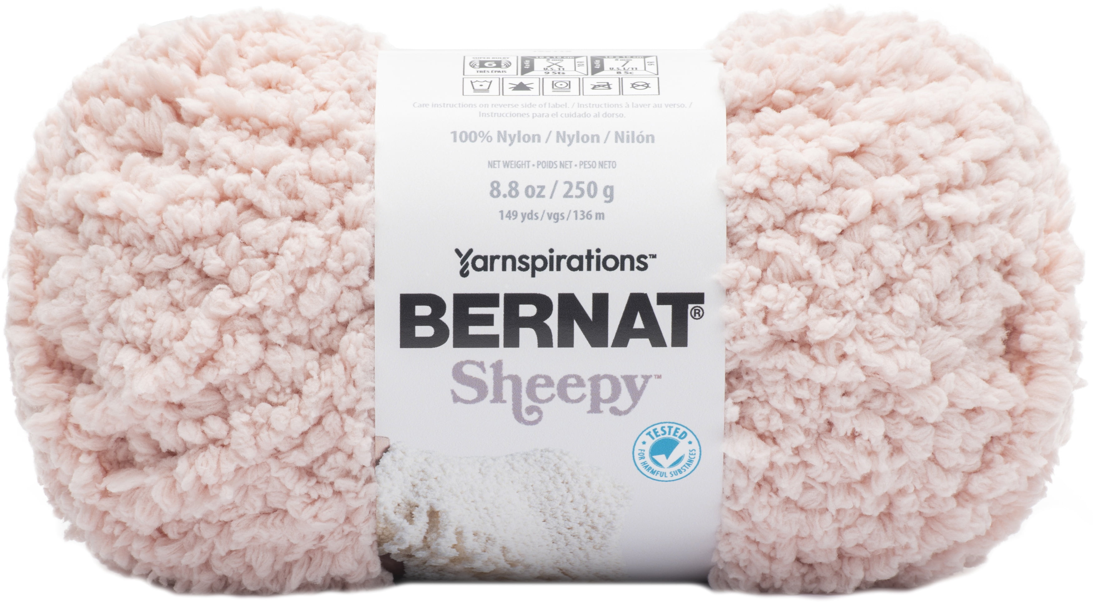 Bernat Sheepy Yarn-Plush Pink - Walmart.com