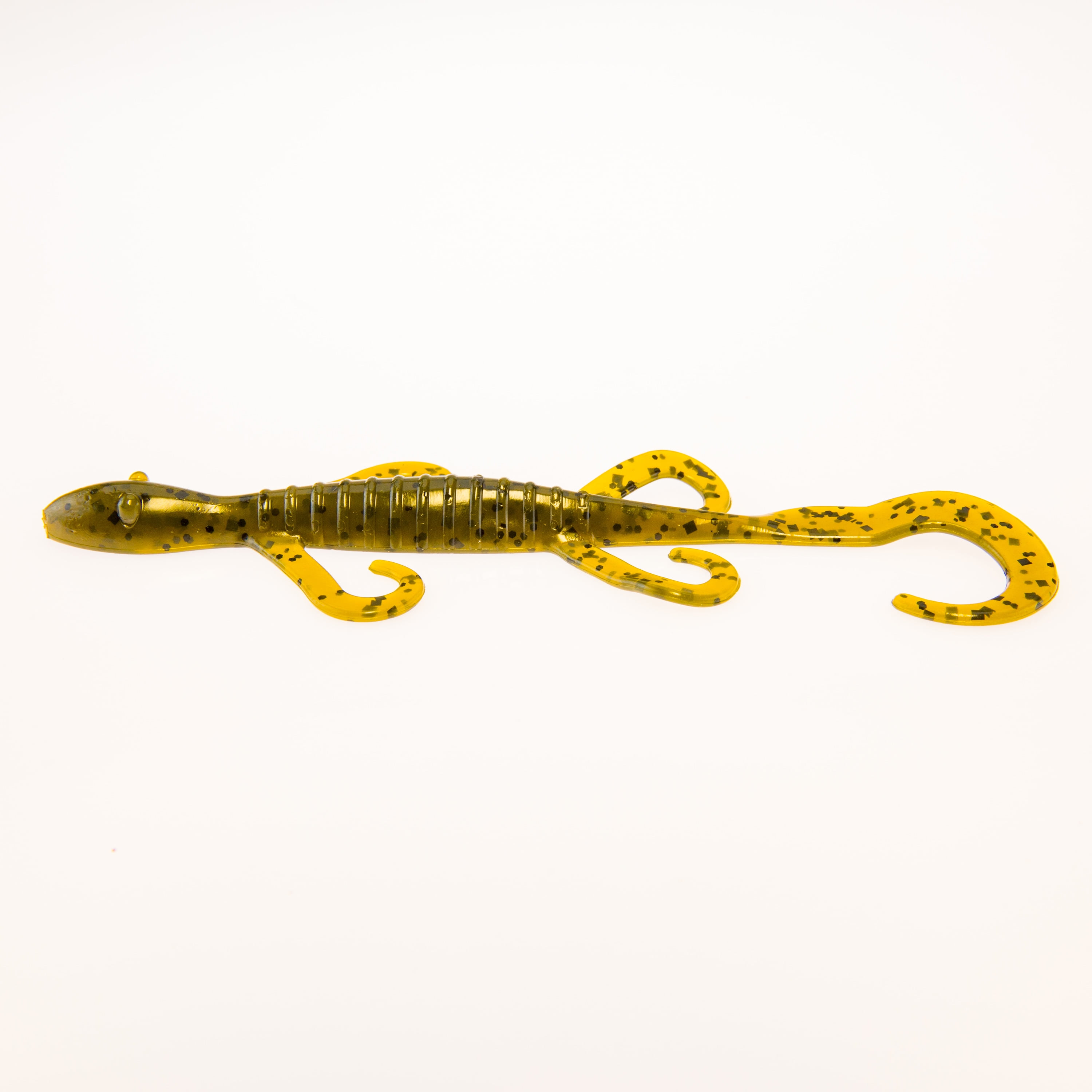 Ozark Trail Lunker Lizard 6", Green Pumpkin, 9pc Fishing Soft Baits ...