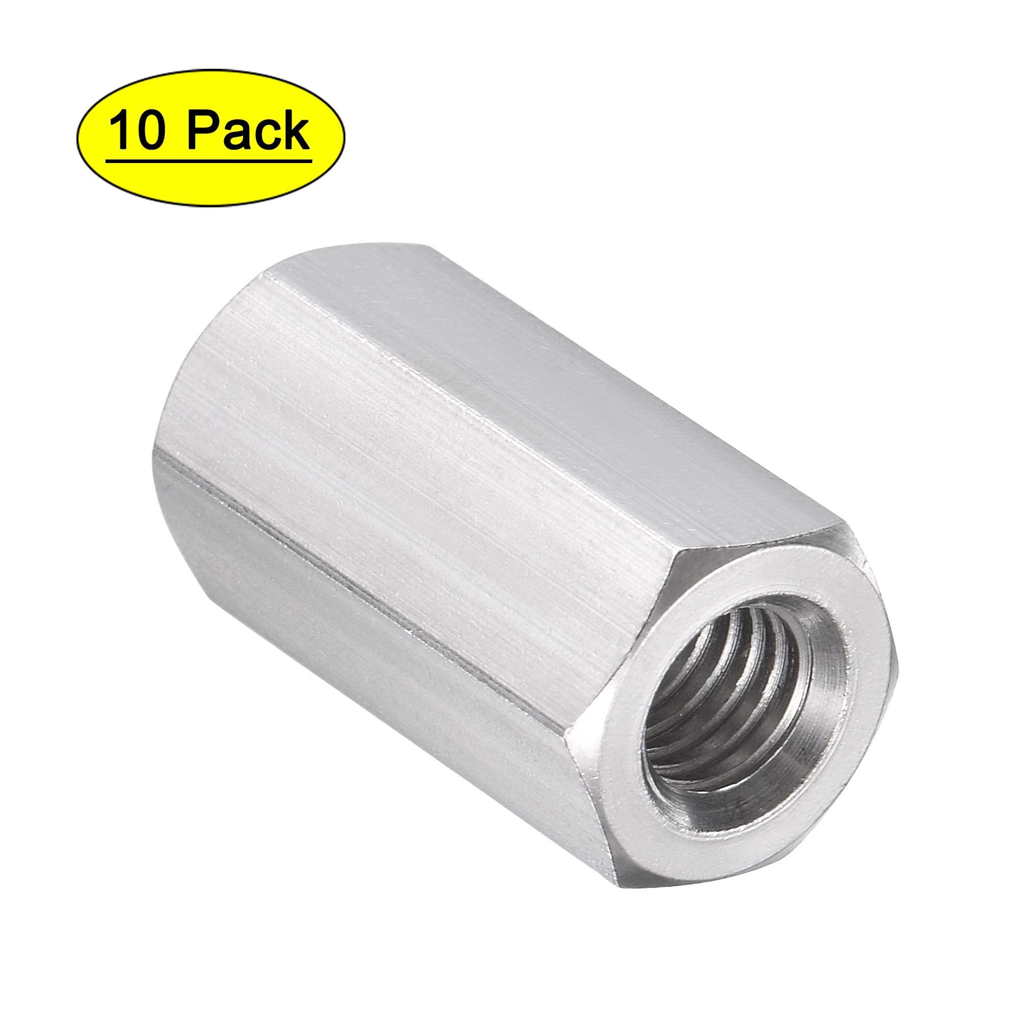 Uxcell M6 x 1.0-Pitch 20mm Length 304 Stainless Steel Metric Hex ...