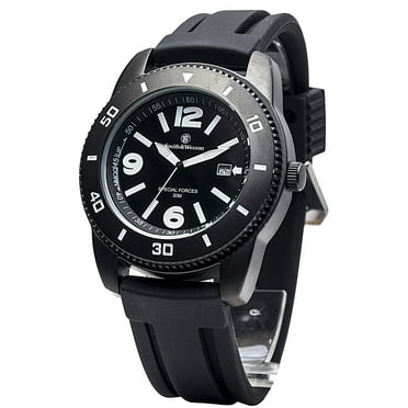Mens SWAT Watch with Black Rubber Strap - Walmart.com
