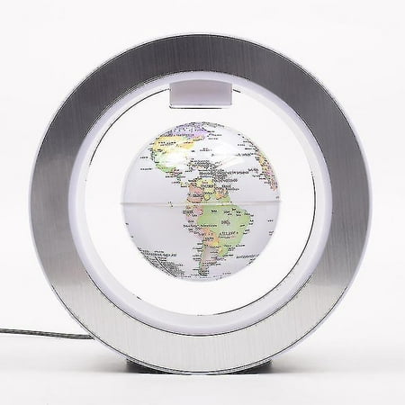 Round Led World Map Floating Globe Magnetic Levitation Light Anti ...