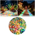 Bookker 10 0 Pcs Colorful Glow In The Dark Rocks Outdoor Night Solar ...