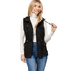 PacificPlex Womens Sleeveless Hooded Cargo Utility Vest, Large, Black ...