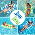 2 Pack Inflatable Pool Floats 4-in-1 Pool Hammock with Bottom Mesh 3 ...