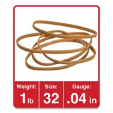 Universal Rubber Bands, Size 32, 3 x 1/8, 820 Bands/1lb Pack -UNV00132 ...