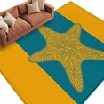Area Rug for Living Room, Starfish Mandalas Non-Slip Indoor Large ...