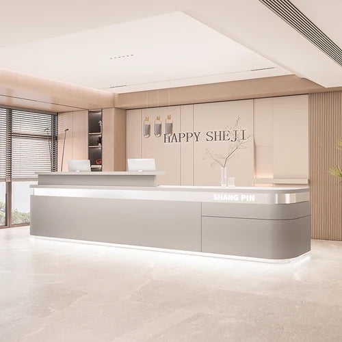 Acrylic Stand Reception Desk Podium Lectern Banco Luxury Front Desk ...