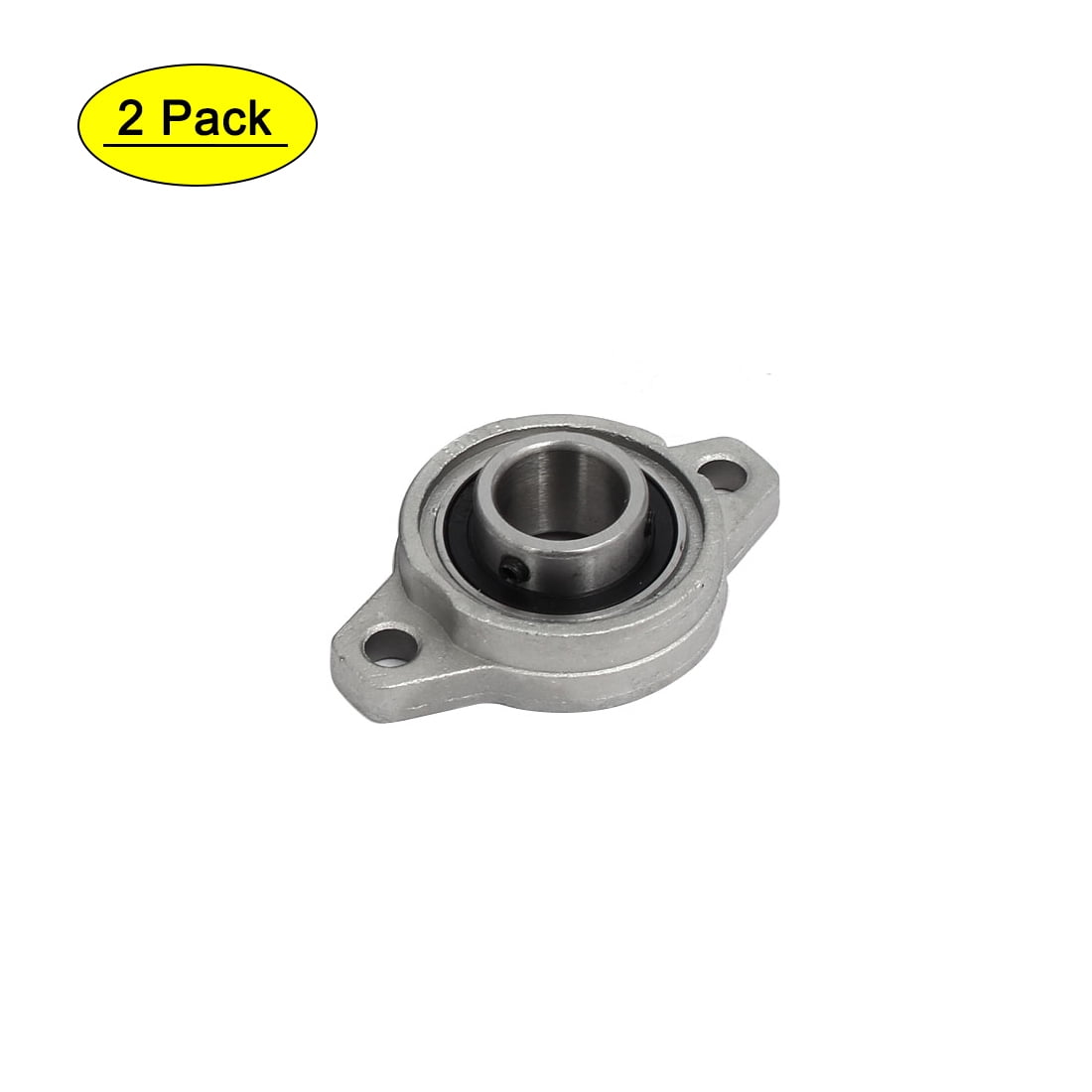 FL003 17mm Bore Zinc Alloy 2-Bolt Self-aligning Flange Mounted Ball ...