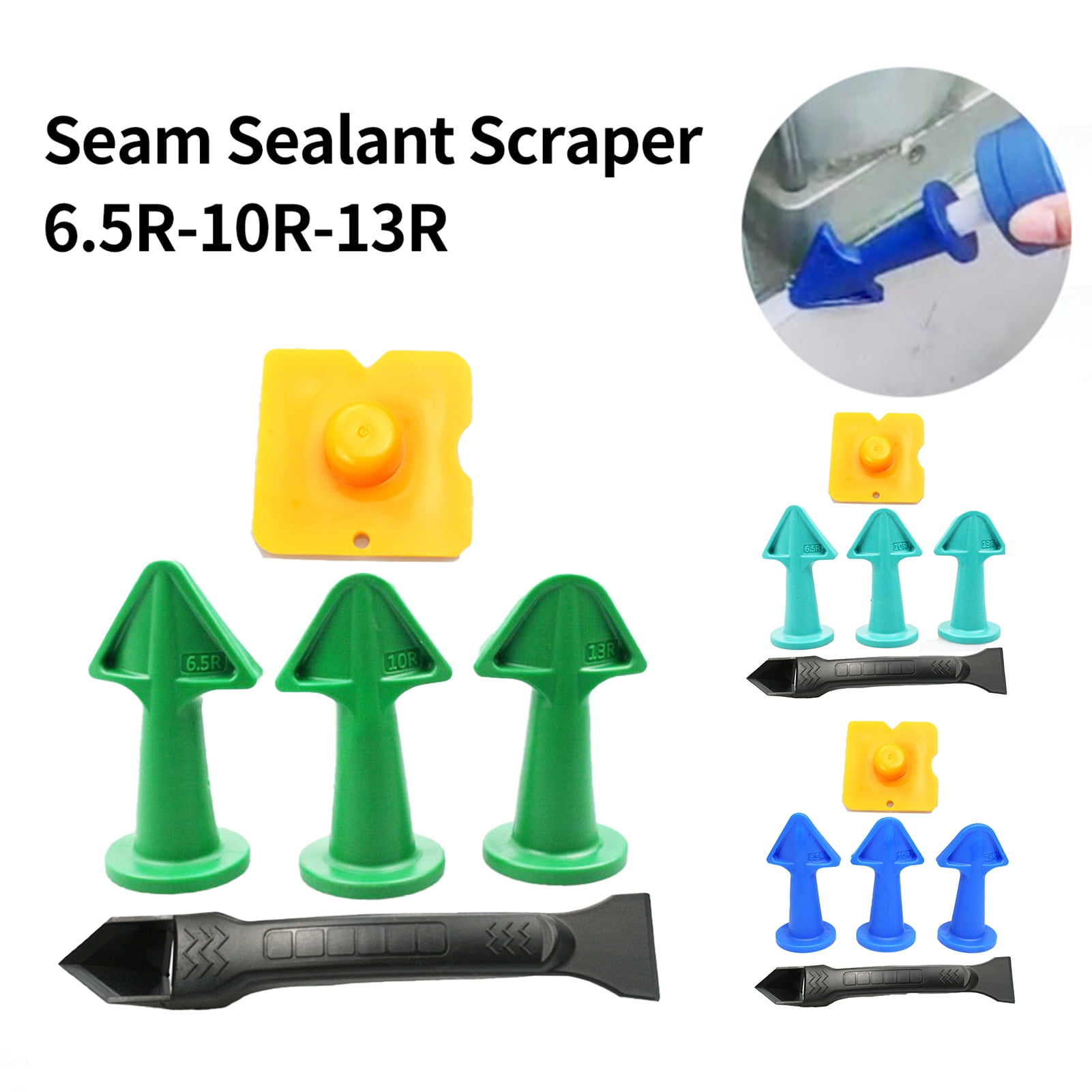 Compact and Comfortable Caulking Tool Kit with Detachable Smooth Edge ...