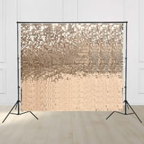 Instahibit 10x7 FT Shimmer Wall Backdrop with Stand 72 Pcs Panels Decor ...