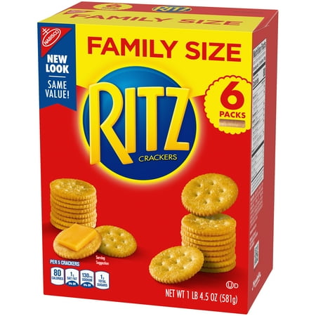 RITZ Crackers, Original Flavor, Family Size, 20.5 Oz - Walmart.com ...