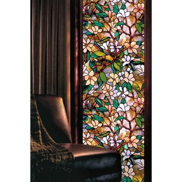 Artscape Empire 24" x 36" Window Film with Leaded Glass Design ...