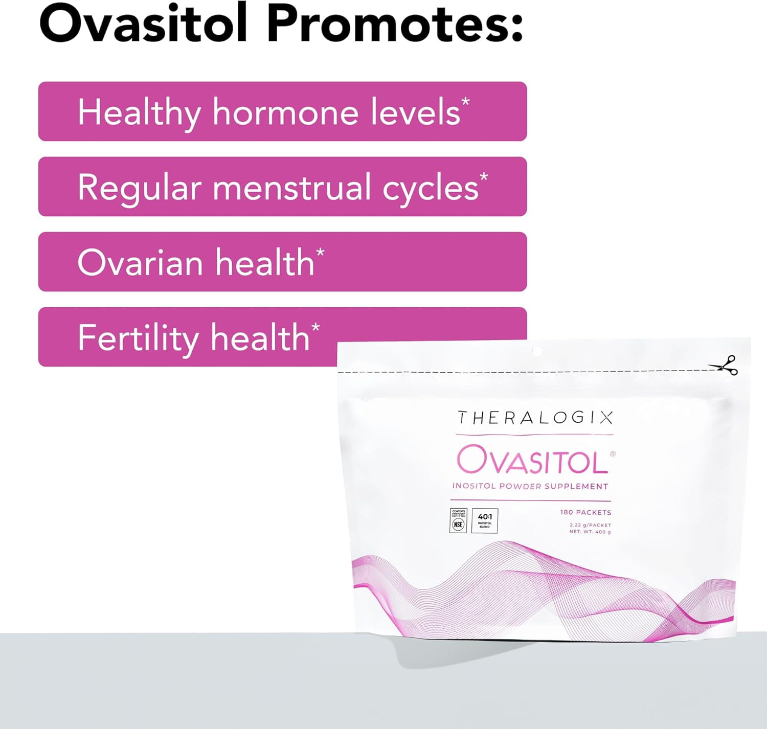Theralogix Ovasitol Inositol Powder Packets - 90-Day Nepal | Ubuy