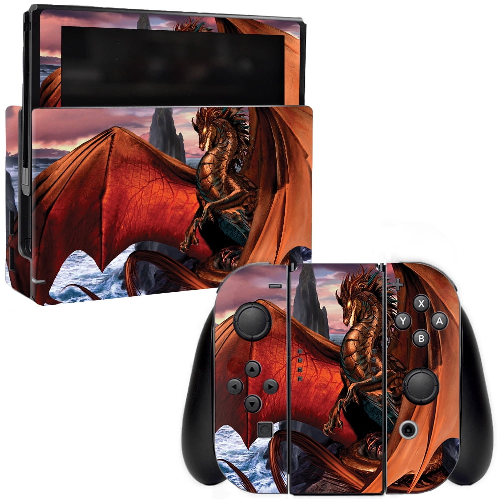 Skin Decal Wrap Compatible With Nintendo Switch Sticker Design Dragon ...