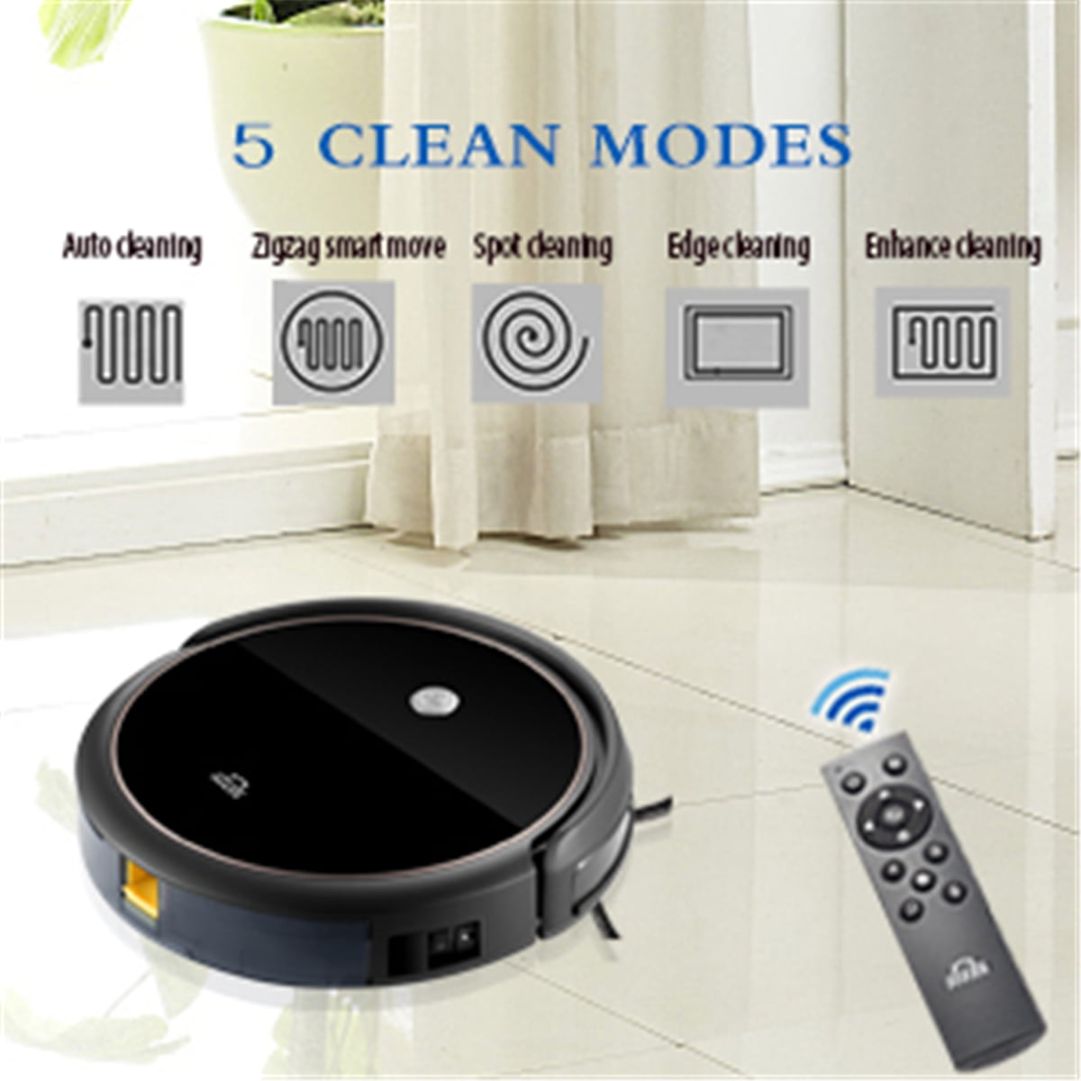 Robot Vacuum and Mop, Smart Navigating Robotic Vacuum Cleaner with ...