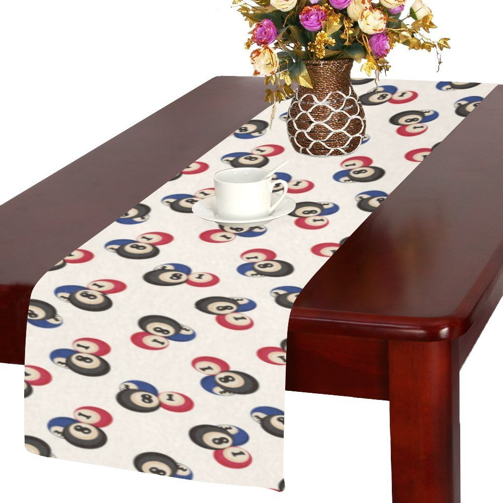 MYPOP Casino Ball Number Table Runner Placemat 14x72 inches, Billiards ...