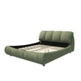 Queen Size Luxury Upholstered Platform Bed with Oversized Padded ...