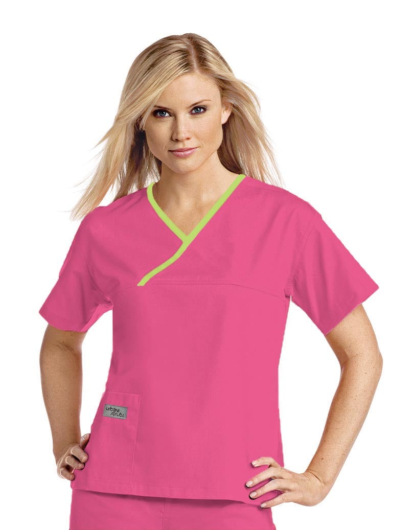 Urbane Urbane Classic Crossover Scrub Top Scrub Top - Walmart.com