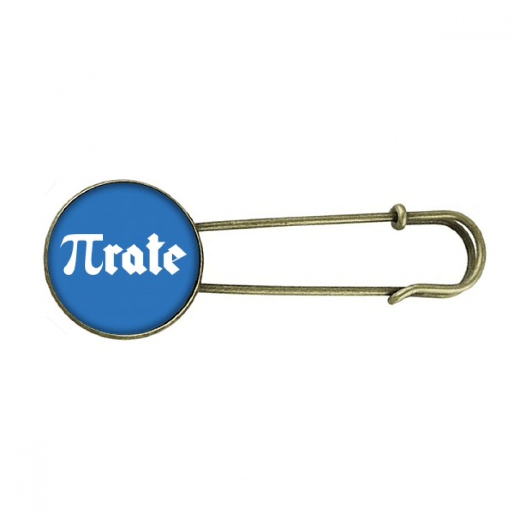 Pirate Word English Calculation Retro Metal Brooch Pin Clip Jewelry