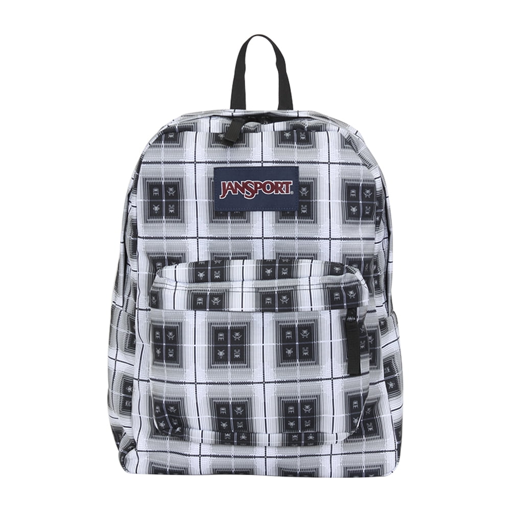 JanSport - JANSPORT SUPERBREAK BLACK ARCADE PLAID BACKPACK - Walmart ...