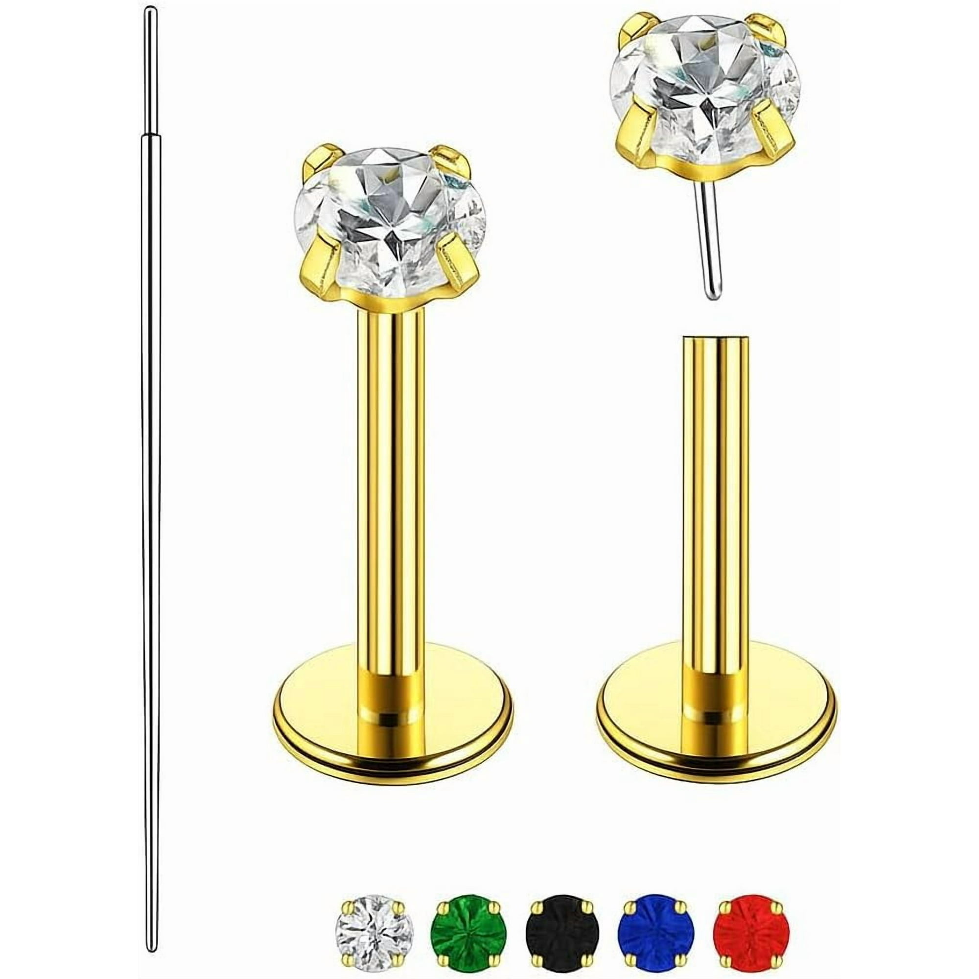 Click here for Salafire Gold Nose Ring Stud  20g Cartilage Earrin... prices