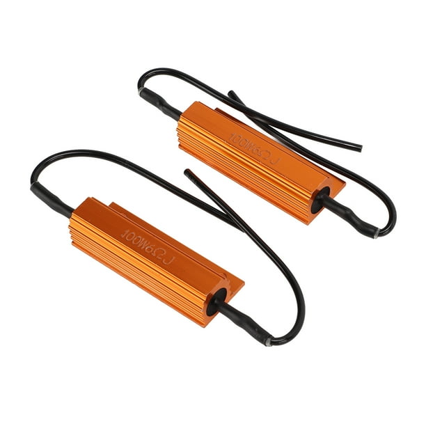 LED Load Resistor Protector, 100W 6 Ohm LED Resistor Stub Wire Wound ...