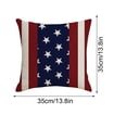 4th of July Pillow Covers 14x14 Inch - Patriotic Red White Blue Star ...