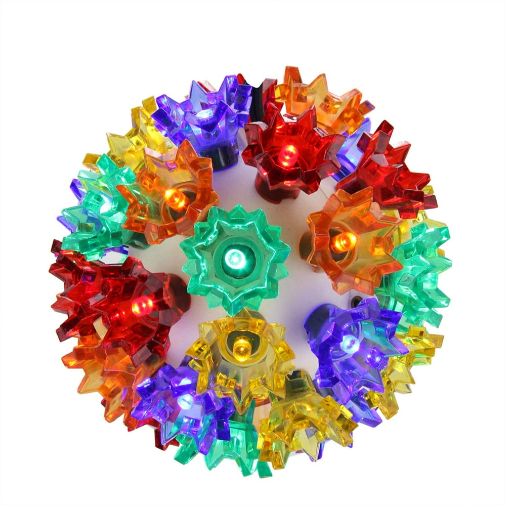 5" Multi-Color LED Lighted White Hanging Starlight Sphere Ball ...