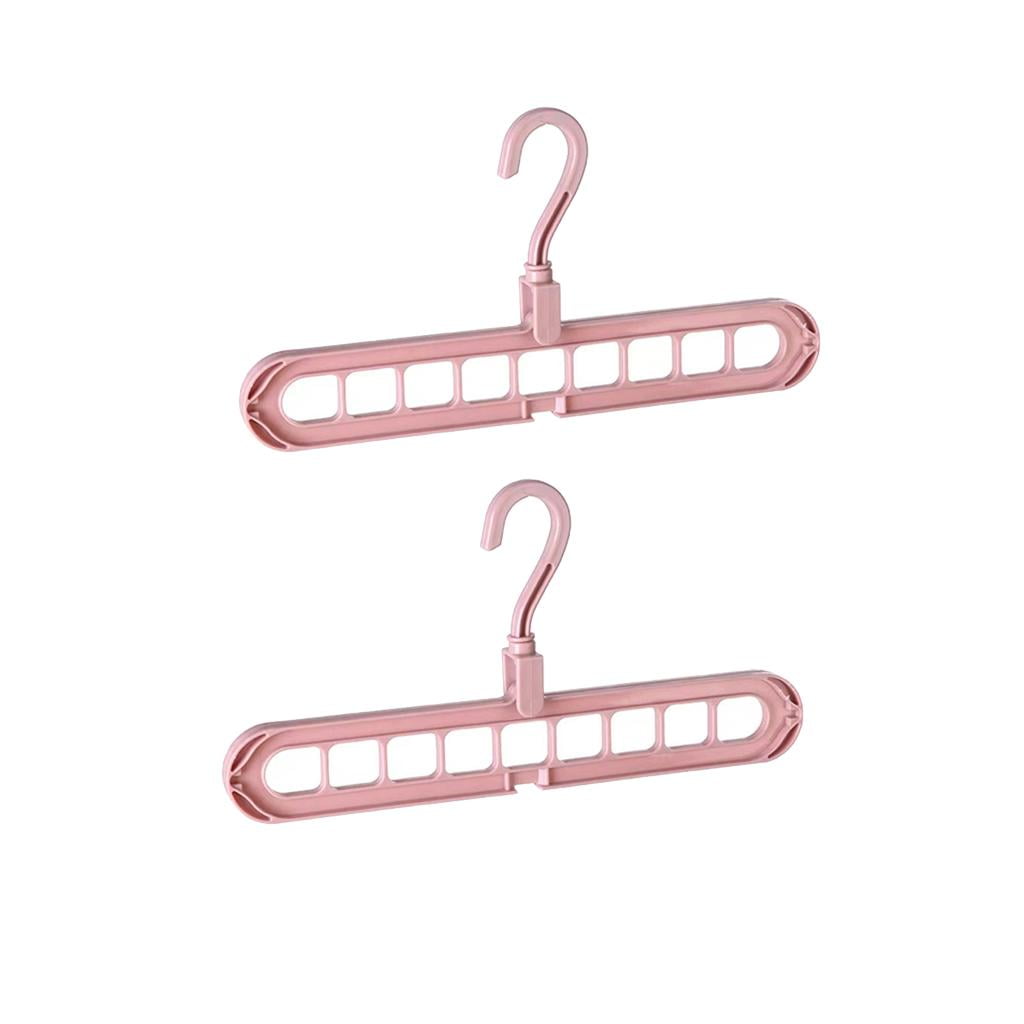 2 piezas de perchas de plástico de hombro ancho con perchas ...