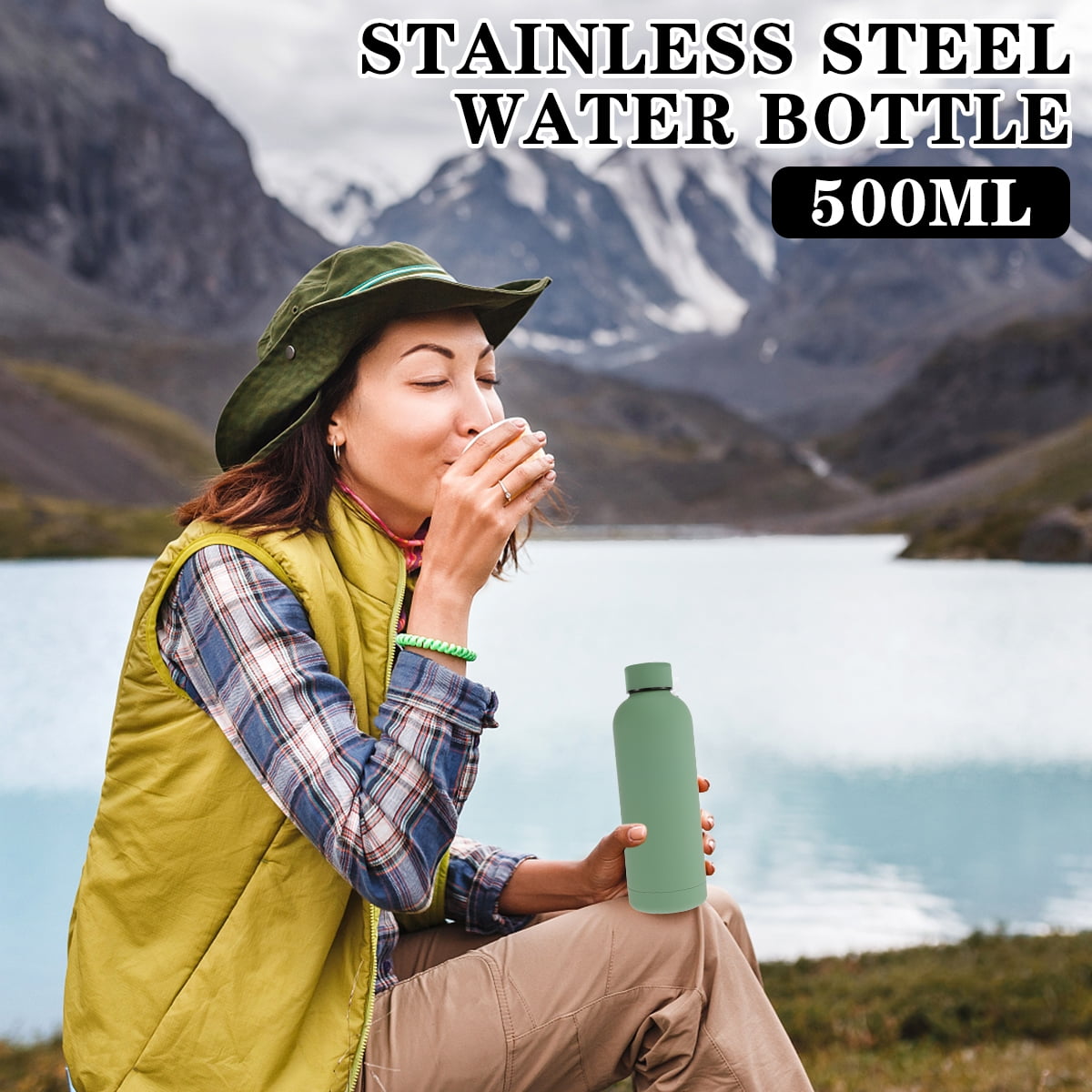 BUTORY Sports Water Bottle with Chug Lid, Vacuum Insulated Stainless ...