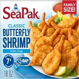 SeaPak Crispy Breaded Butterfly Shrimp, Easy to Bake, 18 oz, BAP ...