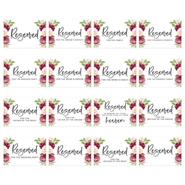 Koyal Wholesale Rustic Wood Table Reserved Signs for Wedding Reception ...