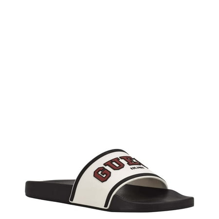 Guess Men's Elliot Slide Sandal, White, 13 | Walmart Canada