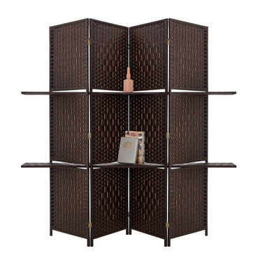 BestMassage 71'' Folding Home Office Partition, 4-Panel Room Divider ...