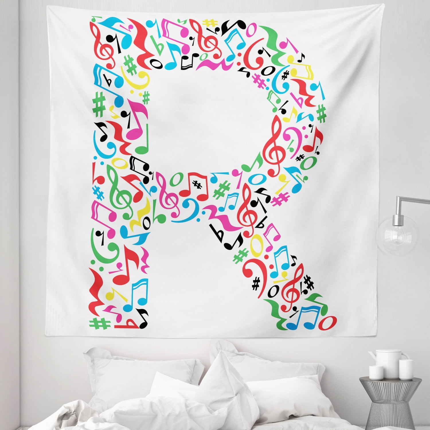 Letter R Tapestry, Cool and Creative Arts Themed Typography Design ...