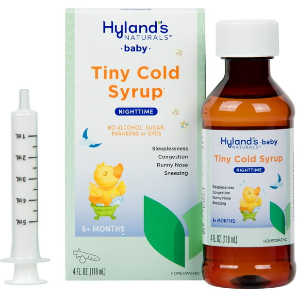 Hyland's Naturals Baby Nighttime Cold Syrup, Natural Relief of Runny ...
