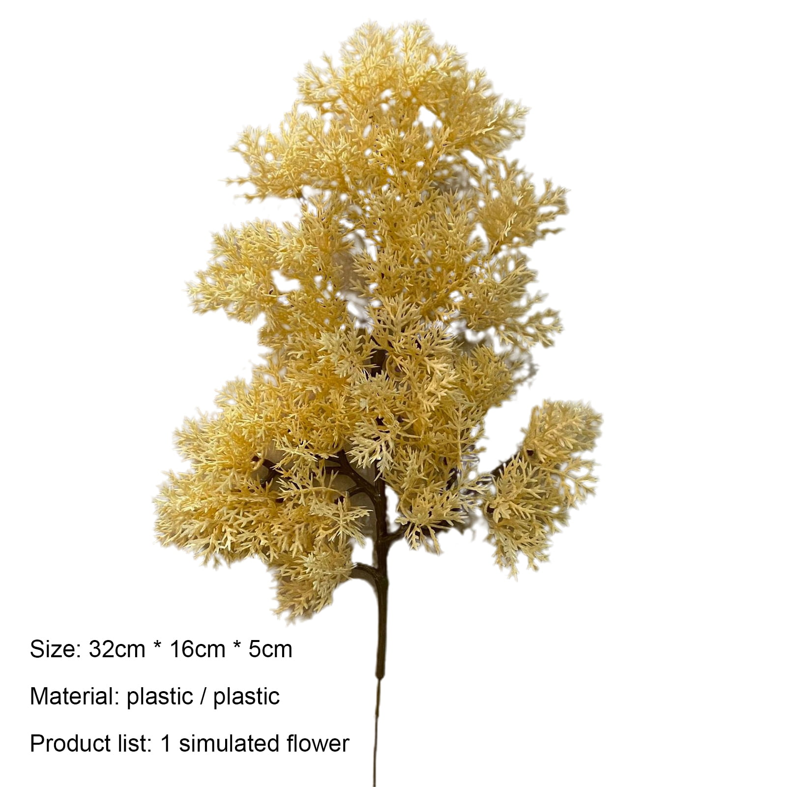 Ayyufe Faux Plant 1 Branch Reusable No-watering Trendy Flower ...