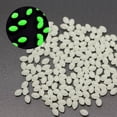100Pcs Oval Luminous Fishing Beads Glow In The Dark Lure Float Floating ...