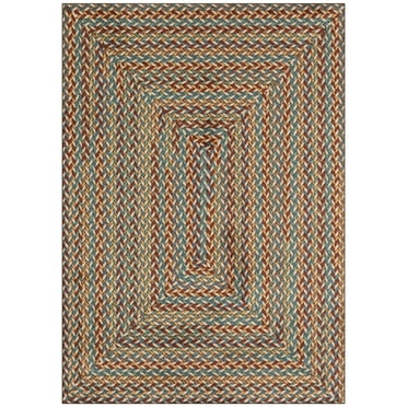 Mainstays Traditional Multicolor Print Braid Indoor Area Rug, 5'x7 ...