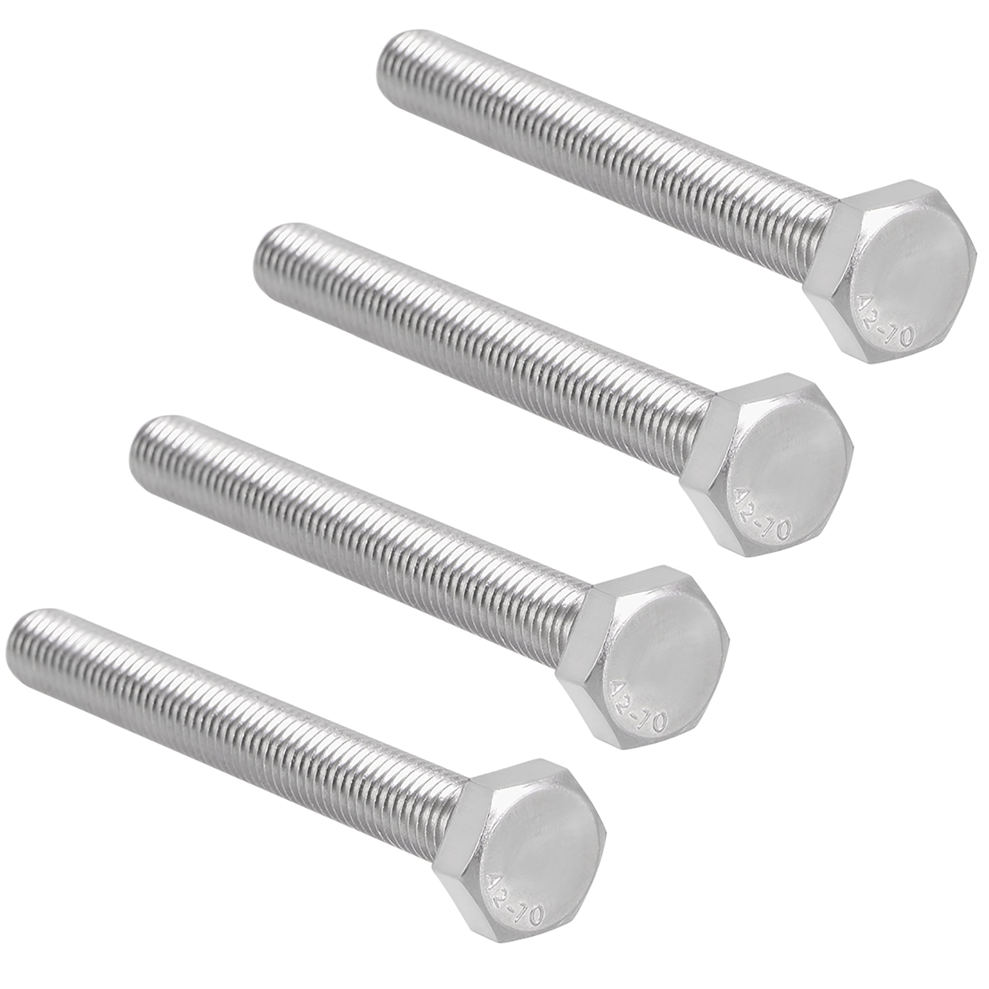 M4 Thread 10mm Hex Screws Bolts 304 Stainless Steel 20 Pack - Walmart.com