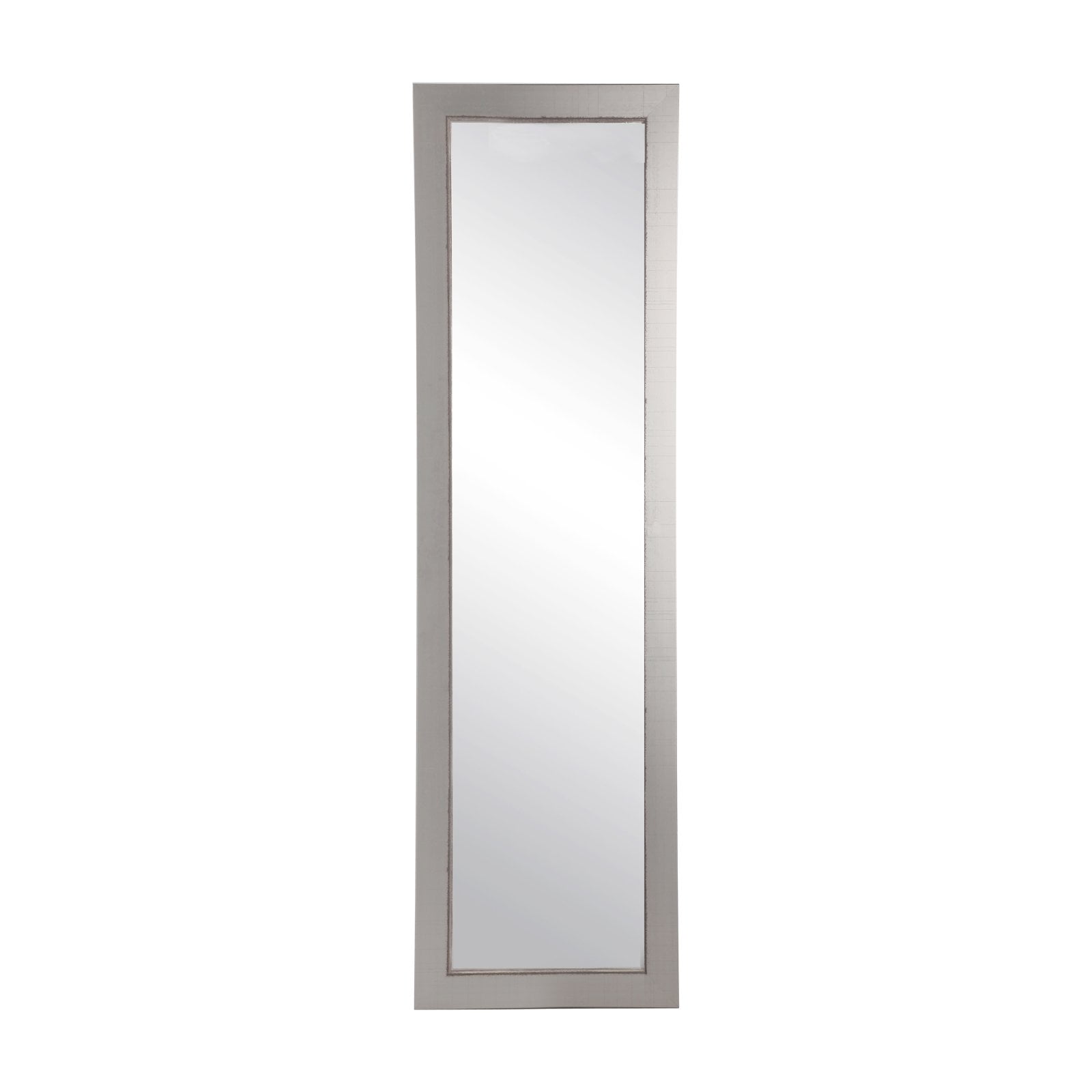 BrandtWorks Silver Lined Rectangular Slim Full Length Wall Mirror ...