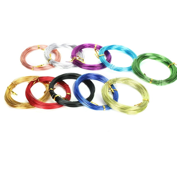 Aluminum Craft Wire, Color Aluminum Wire, 10 Rolls Bendable DIY Craft ...