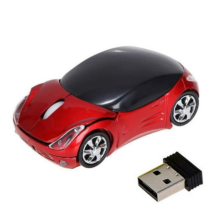 YellowDell 2.4G Wireless Mouse Ferrari Mouse Car Mouse Cartoon Sports ...